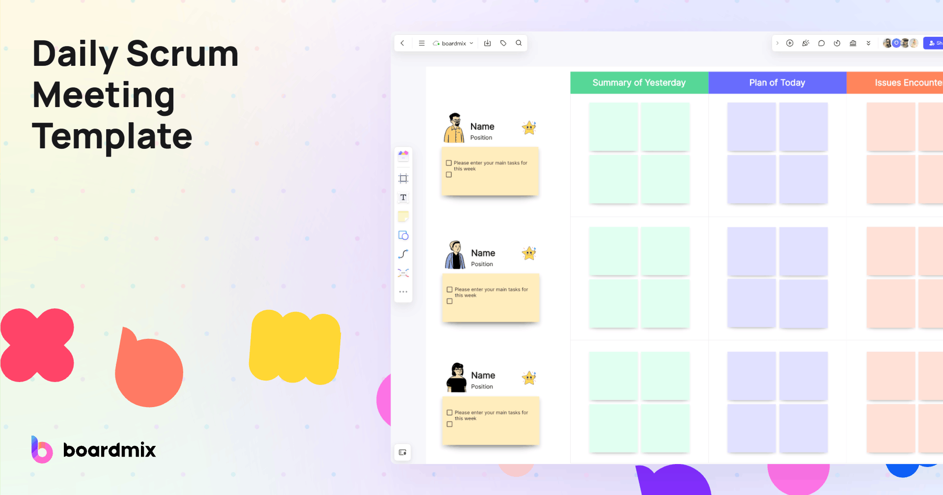 Daily Scrum Meeting Template | Boardmix Daily Scrum Meeting Template | Boardmix